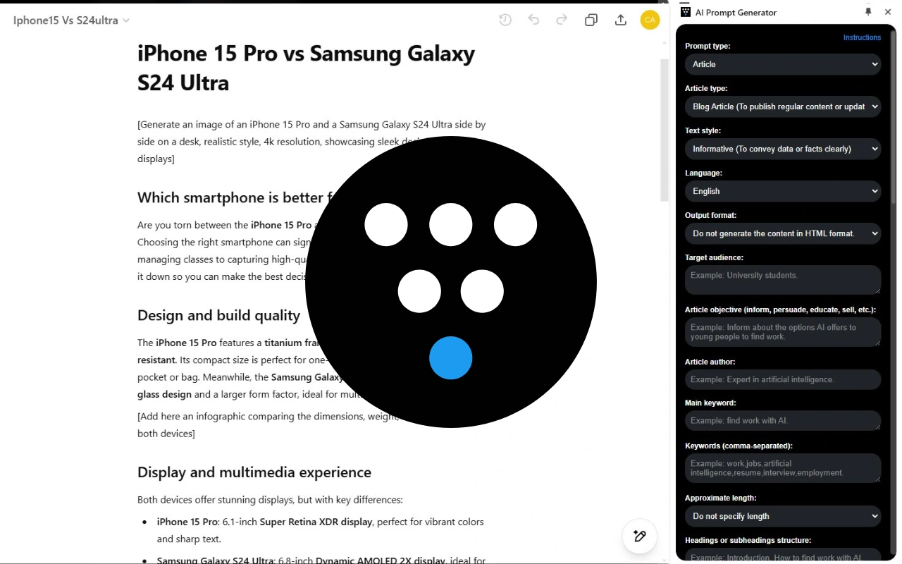 AI Prompt Generator: crea prompts IA personalizados gratis